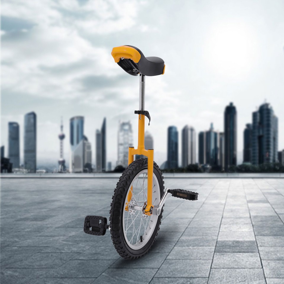 16 In Unicycle One Wheel Balance Exercise Bicycle Adjustable For Adults ...