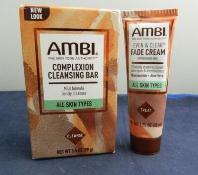 AMBI Complexion Cleansing Bar & Fade Cream Combo - All Skin | eBay