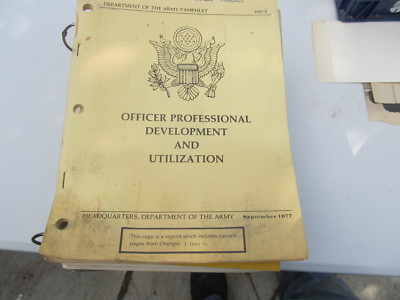 United States Army Officer Professional Development and Utilization ...