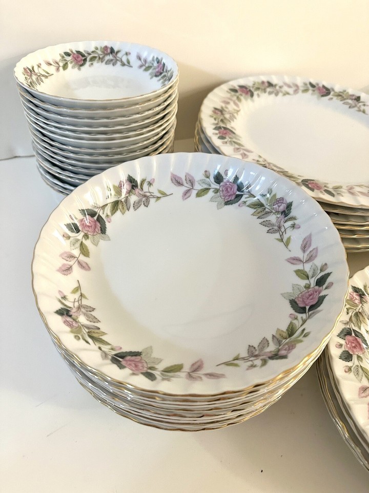 37 Piece Set Creative Fine China REGENCY ROSE #2345 Vintage 1960s Gold ...