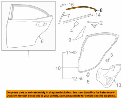 75938-53010 Toyota Tape, black out, inner upper lh 7593853010, New ...