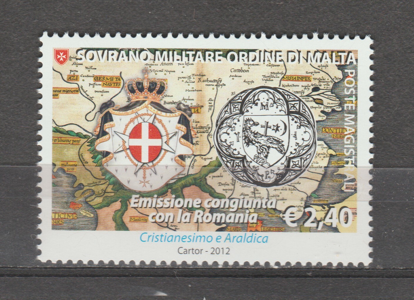 S39296 SMOM 2012 MNH Christianism And Heraldry 1V Joint Issue With ...