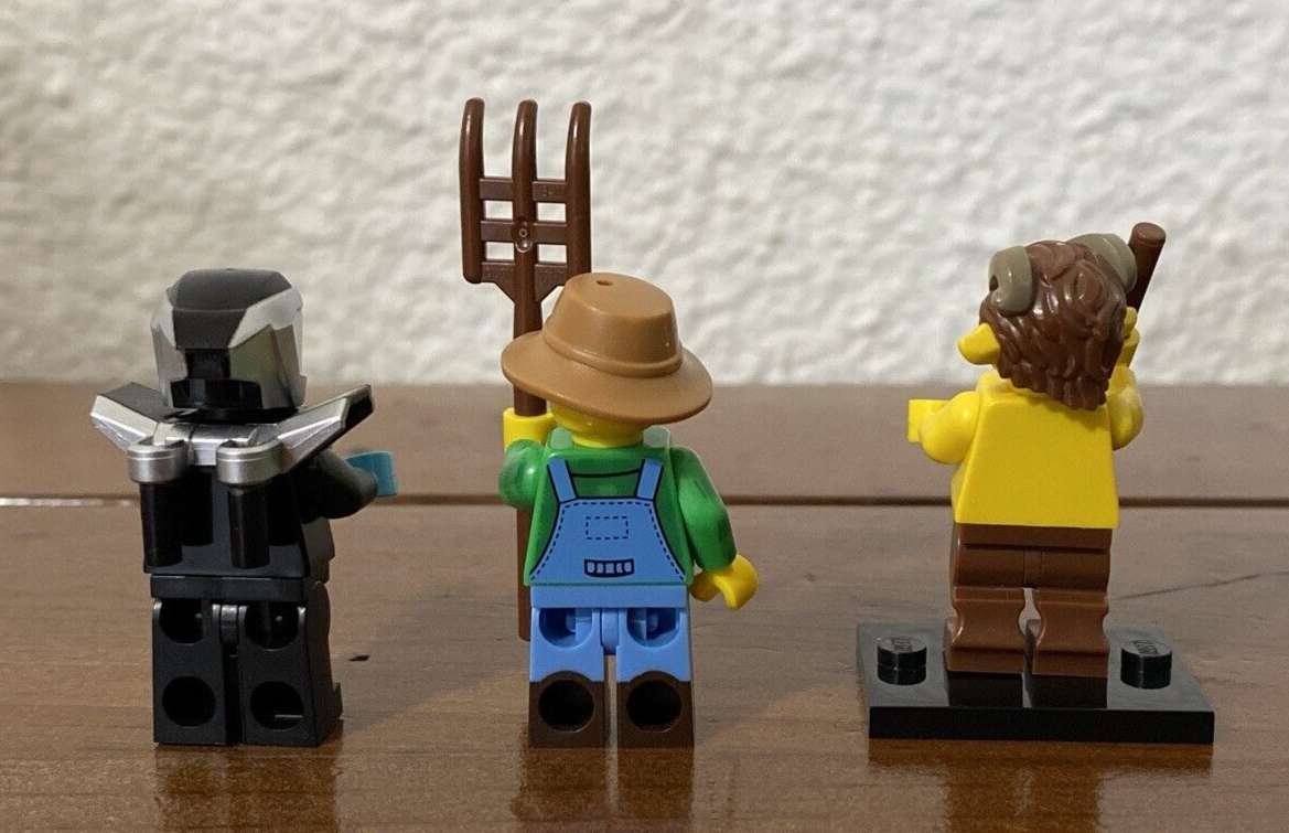 Lego 71011 Series 15 Set Of 3 Farmer Faun & Laser Mech Minifigures | eBay