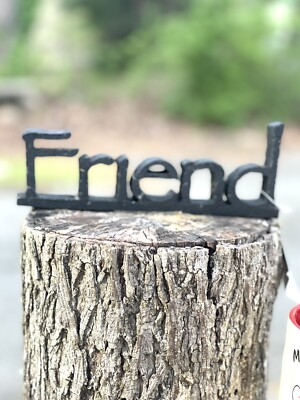 Friend Word Sign Block Cutout Free Standing Shelf /Table Home Decor ...