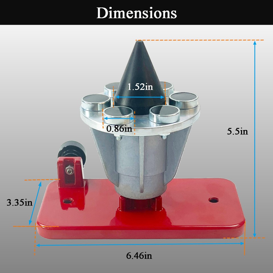 Red Magnetic Wall Mount Professional Lawn Mower Blade Balancer 42-047 ...