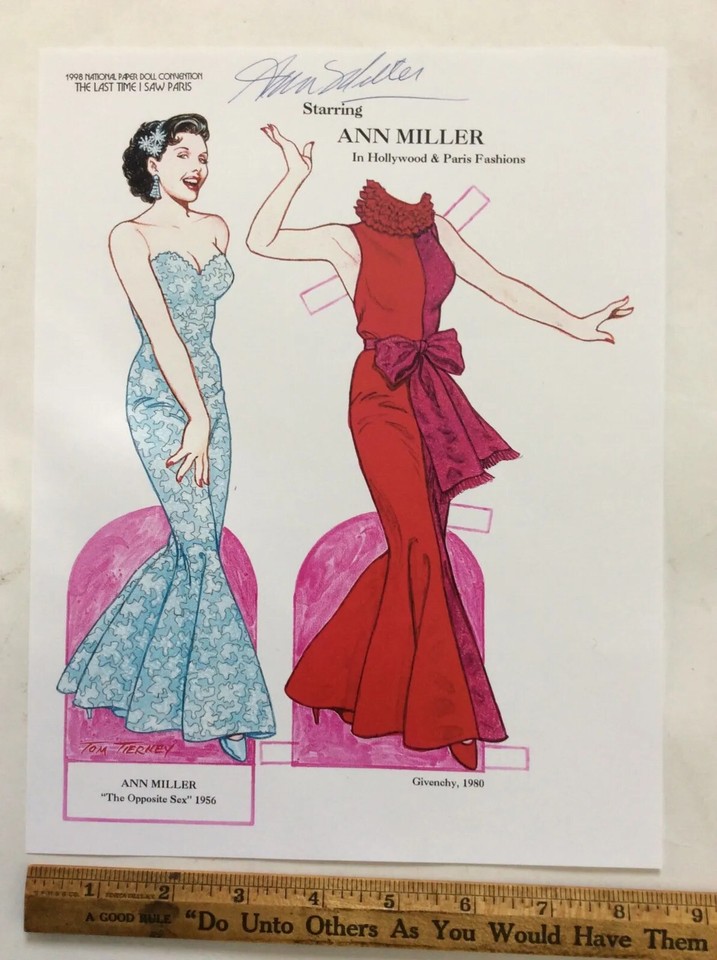 Vintage Gene Autry & Fay MacKenzie plus actress paper doll sheets ...