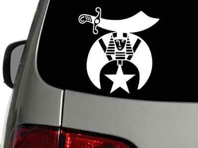 Shriners Freemason Masonic Vinyl Decal Car Window Wall Sticker CHOOSE ...