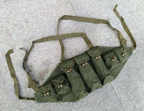 Vietnam War Chinese Type 56 CHEST RIG AMMO MAGAZINE POUCH OLD MILITARY ...