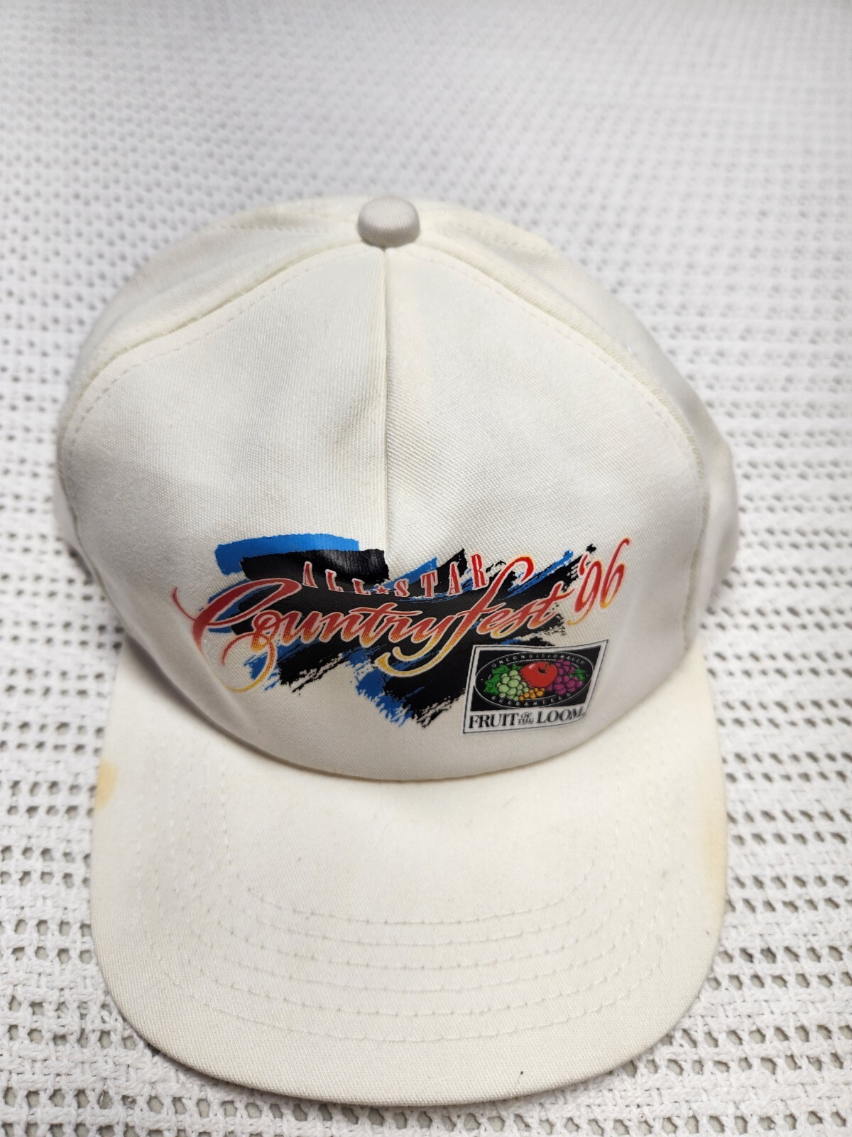 Country Fest 96 Snapback Hat Fruit Of The Loom Sponsored | eBay