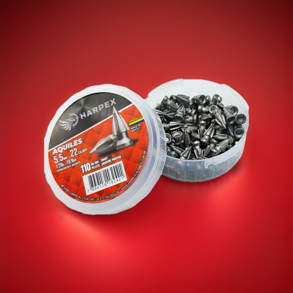 Aquiles Harpex Slayer Pellets .22 Cal Heavy Hunter Pointed Airgun Slugs ...