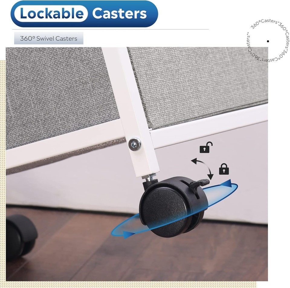 Light Grey 2-Drawer Mobile File Cabinet – Rolling Office Storage, A4 ...