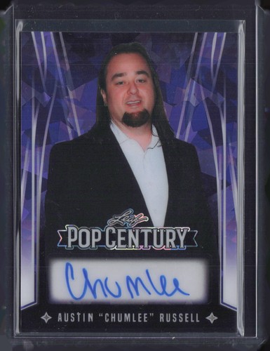 2025 Leaf Pop Century Crystal Purple Austin Chumlee Russell 2/4 Auto ...