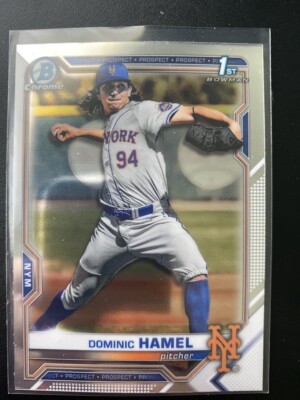 2021 Bowman Chrome Draft #BDC60 Dominic Hamel Mets | eBay