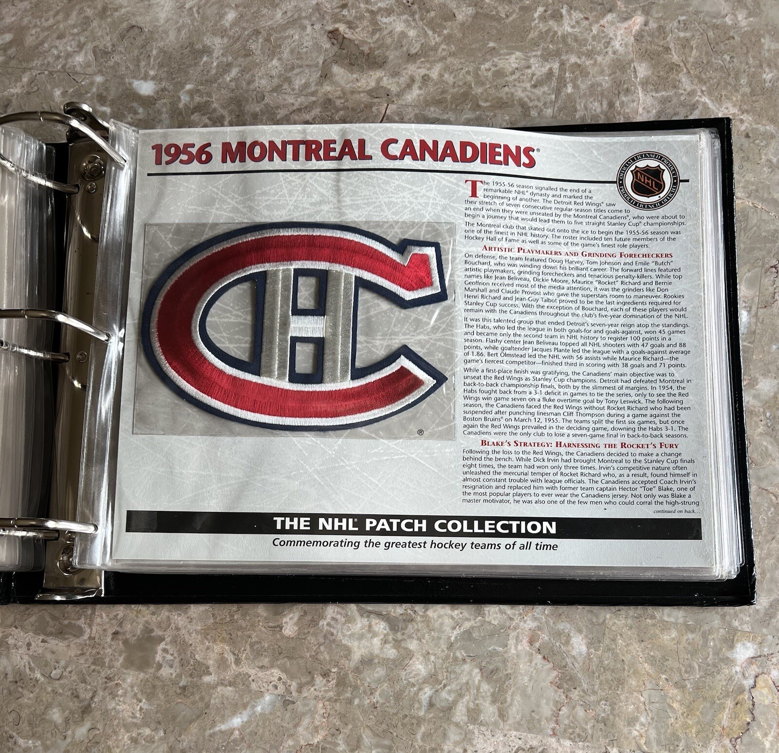 Willabee & Ward NHL Patch Collection Patches In Binder Greatest Hockey ...