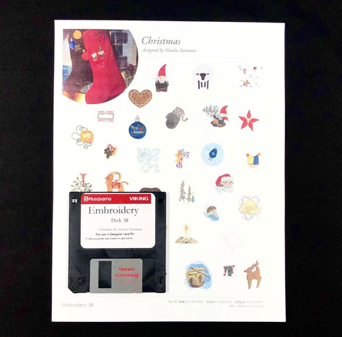 Christmas Embroidery Designs Disk #38 for Husqvarna Viking Designer 1 ...