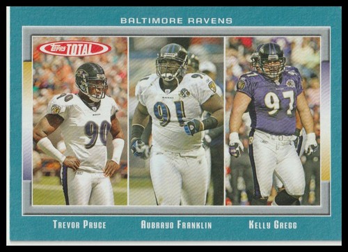 2006 Franklin / Gregg / Pryce RC Topps Total Football #78 Ravens | eBay