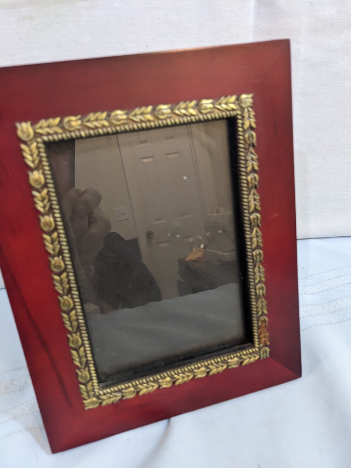 Vintage Ornate Maroon & Gold Picture Frame ~ Weston Gallery 5 x 7 | eBay