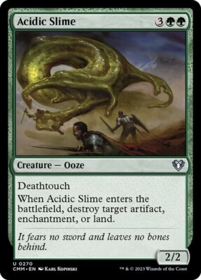 NM Foil Acidic Slime, MTG, Commander Masters, Magic the Gathering, 270 ...