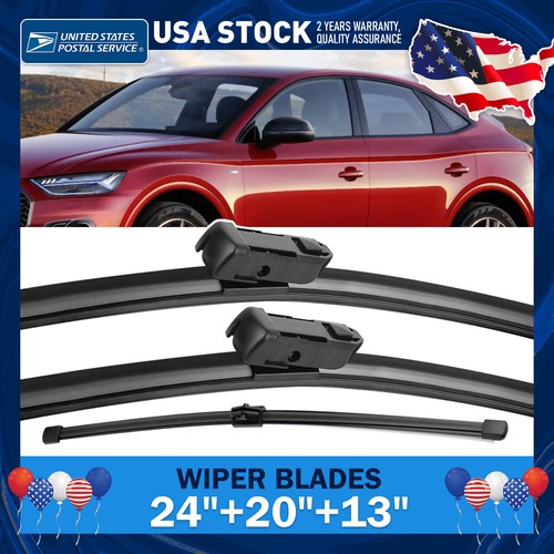 Sturdy Top-Lock Windshield Wiper Blades Size 24"+20"+13" Efficient ...