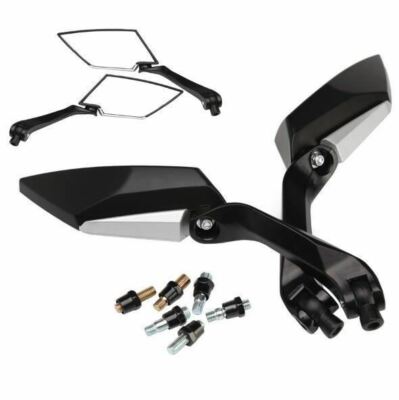 Motorcycle 10MM 8MM universal rear view mirrors Yamaha WR250 WR450 ...