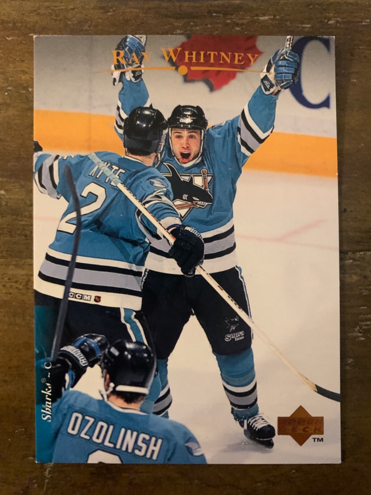 RAY WHITNEY 1995-96 Upper Deck #62 San Jose Sharks | eBay
