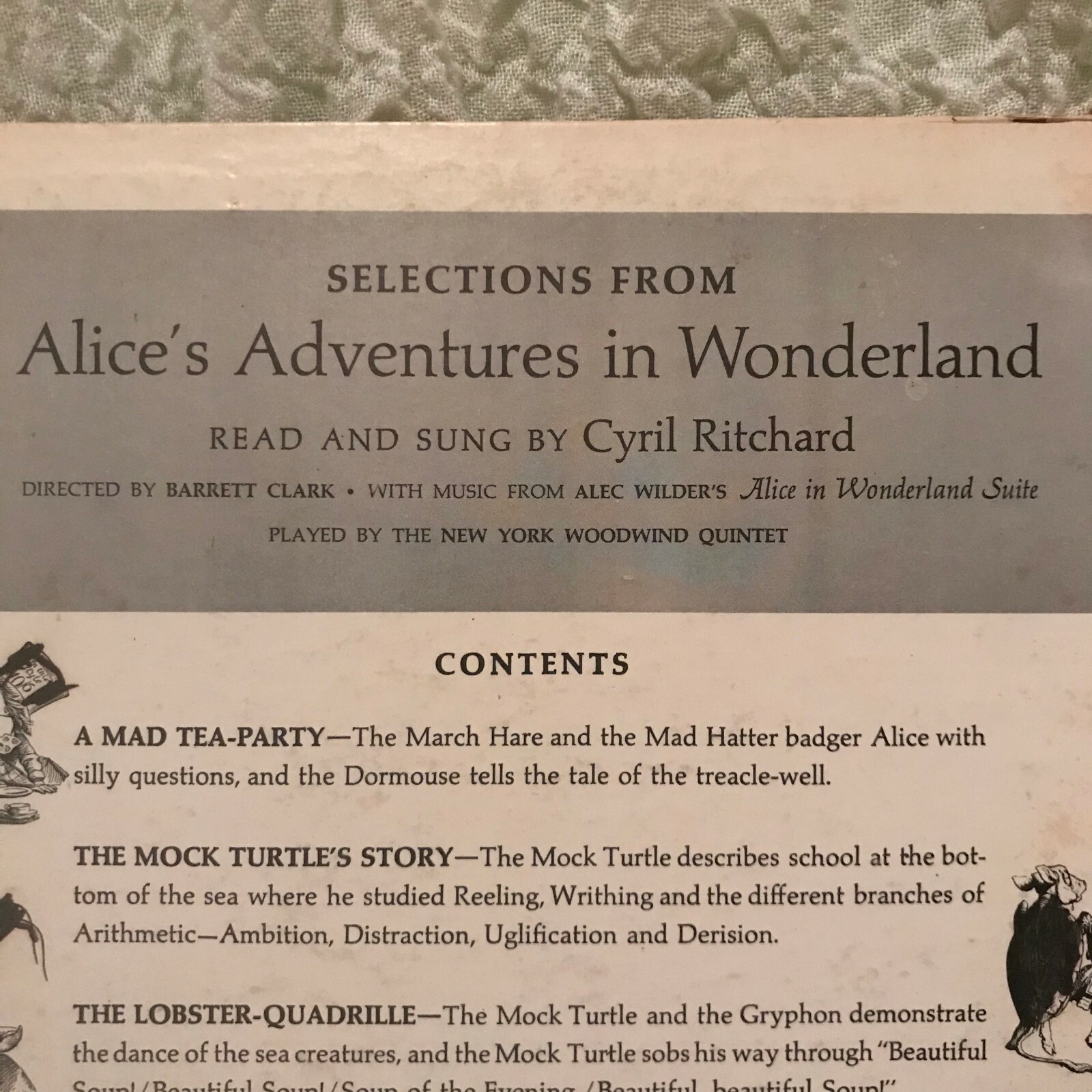 Cyril Ritchard ‎– Alice's Adventures In Wonderland Vinyl LP RARE ...