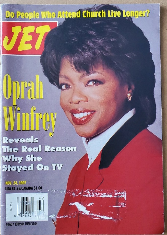 JET Magazine November 21,1997 Oprah Winfrey Reveals why She Stayed on ...