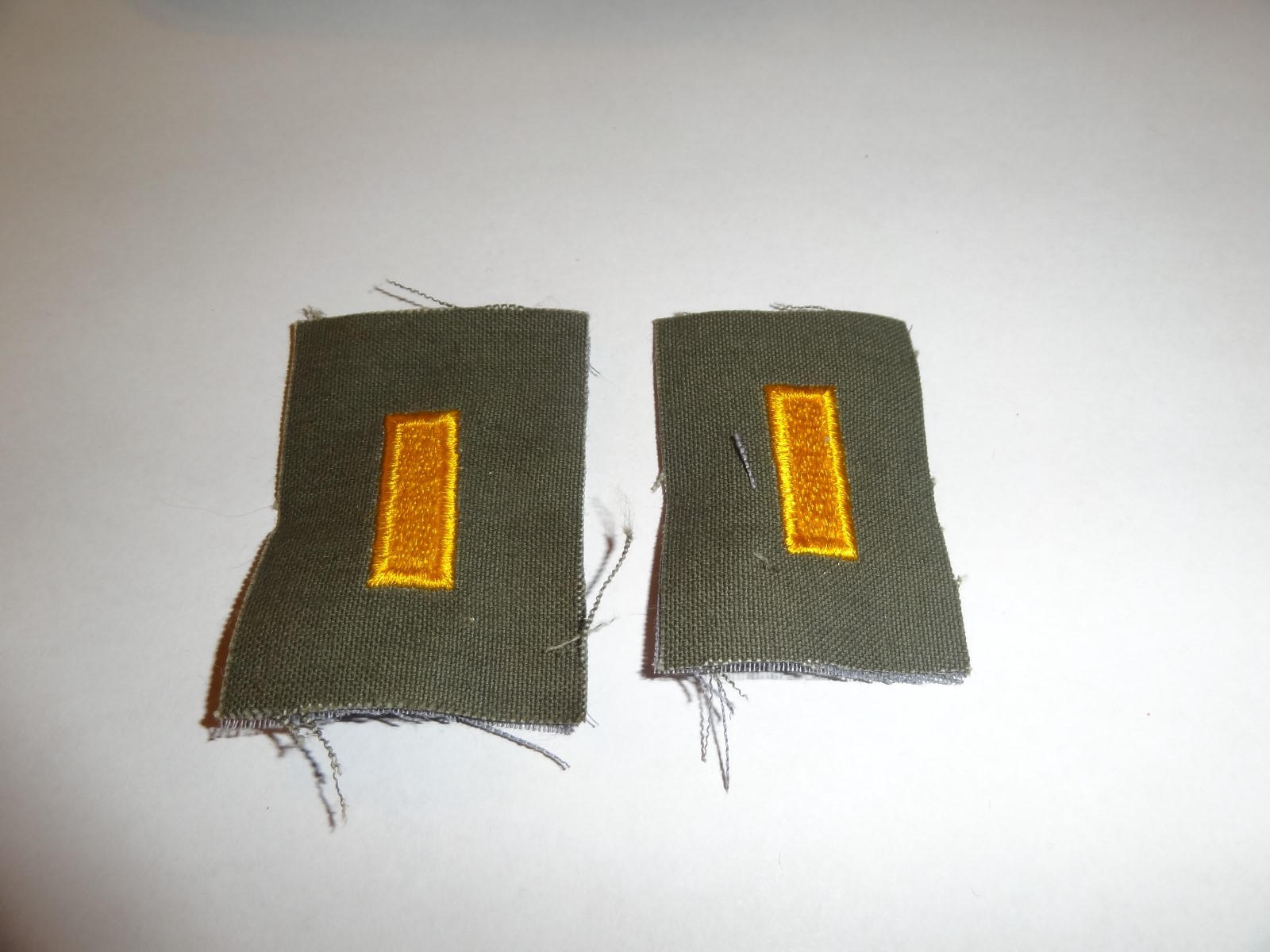 US MILITARY SEW ON PATCH ARMY SUBDUED VIETNAM ERA 2ND LIEUTENANT GERMAN ...