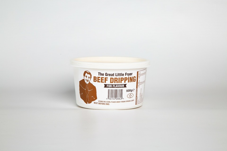 2x500gm British Beef Dripping/ Tallow For Deep or Shallow Frying ...