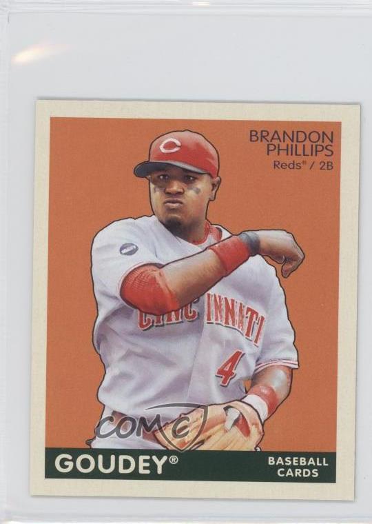 2009 Upper Deck Goudey - Mini Green Back #52 Brandon Phillips for sale ...