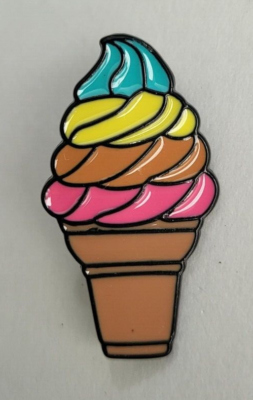 Pin Rainbow Ice Cream Rainbow Popsicle Pin LGBTQ Pride Pins | Little