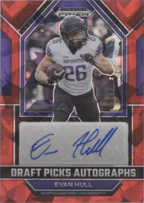 2023 Panini Prizm Draft Picks - Draft Picks Autographs Evan Hull #DPA ...