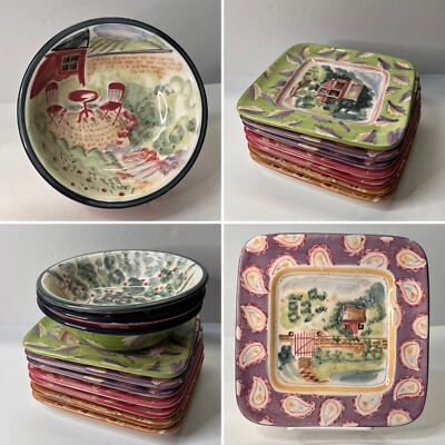 MICHAEL SPARKS Zrike Company "ESTATE OF MIND" Set Of Plates (7) And ...