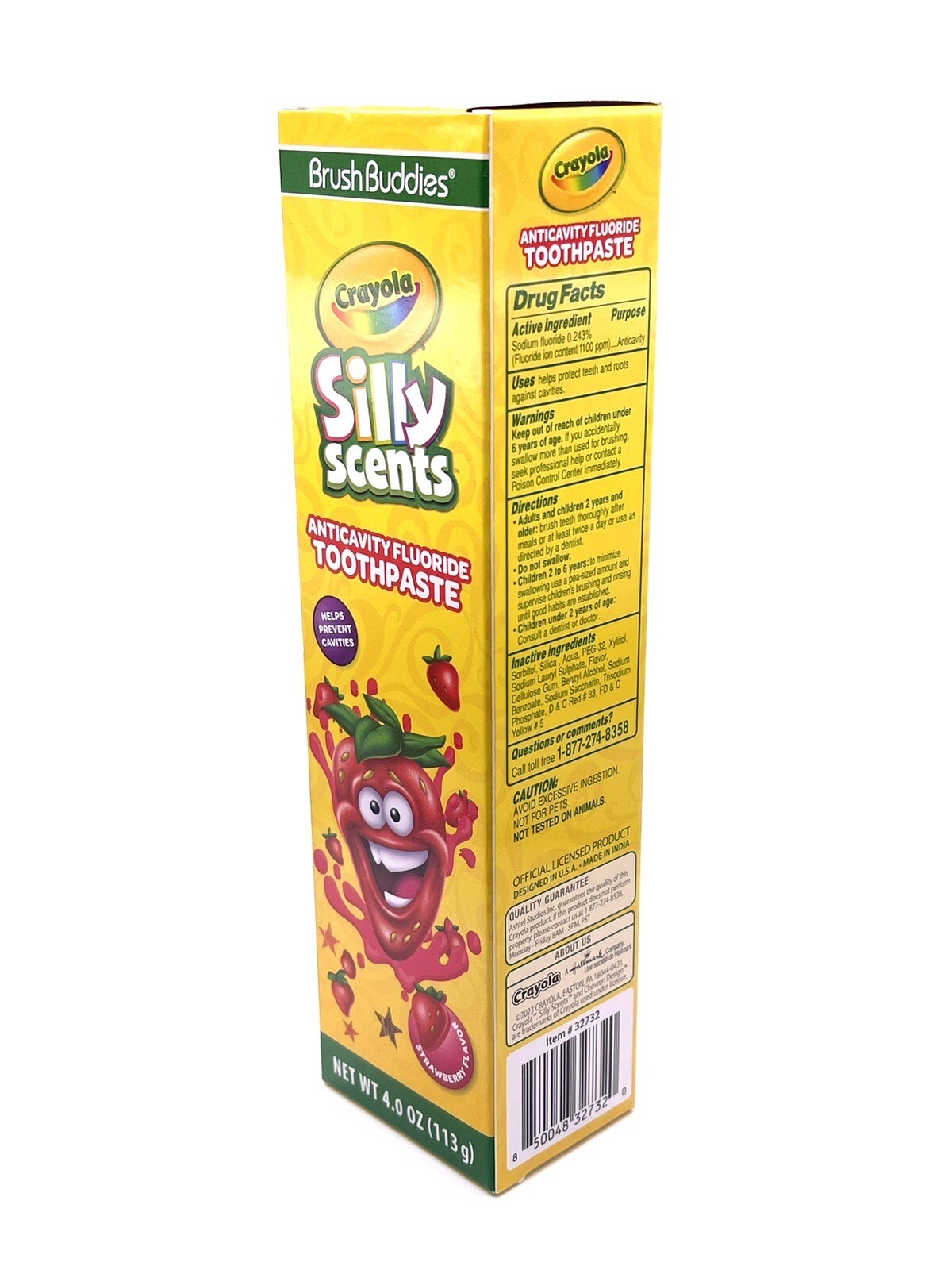 1 Brush Buddies Crayola Silly Scents Anticavity Fluoride Toothpaste 4 ...