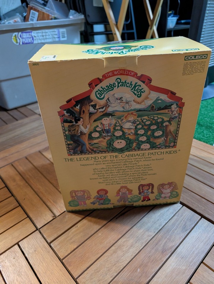 Cabbage Patch Doll Holds Crayon New In Box Curly Brown Hair Eyes Number ...