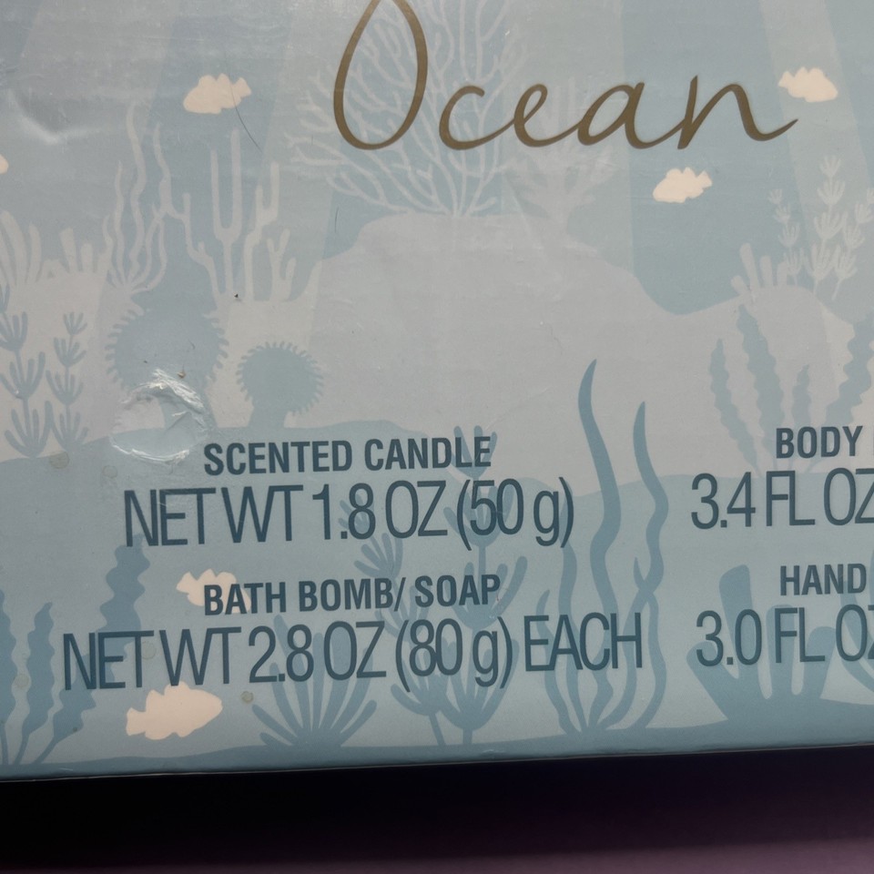 Body & Earth Spa Gift Bath and Body Set, Ocean Scented Spa Box for Her ...