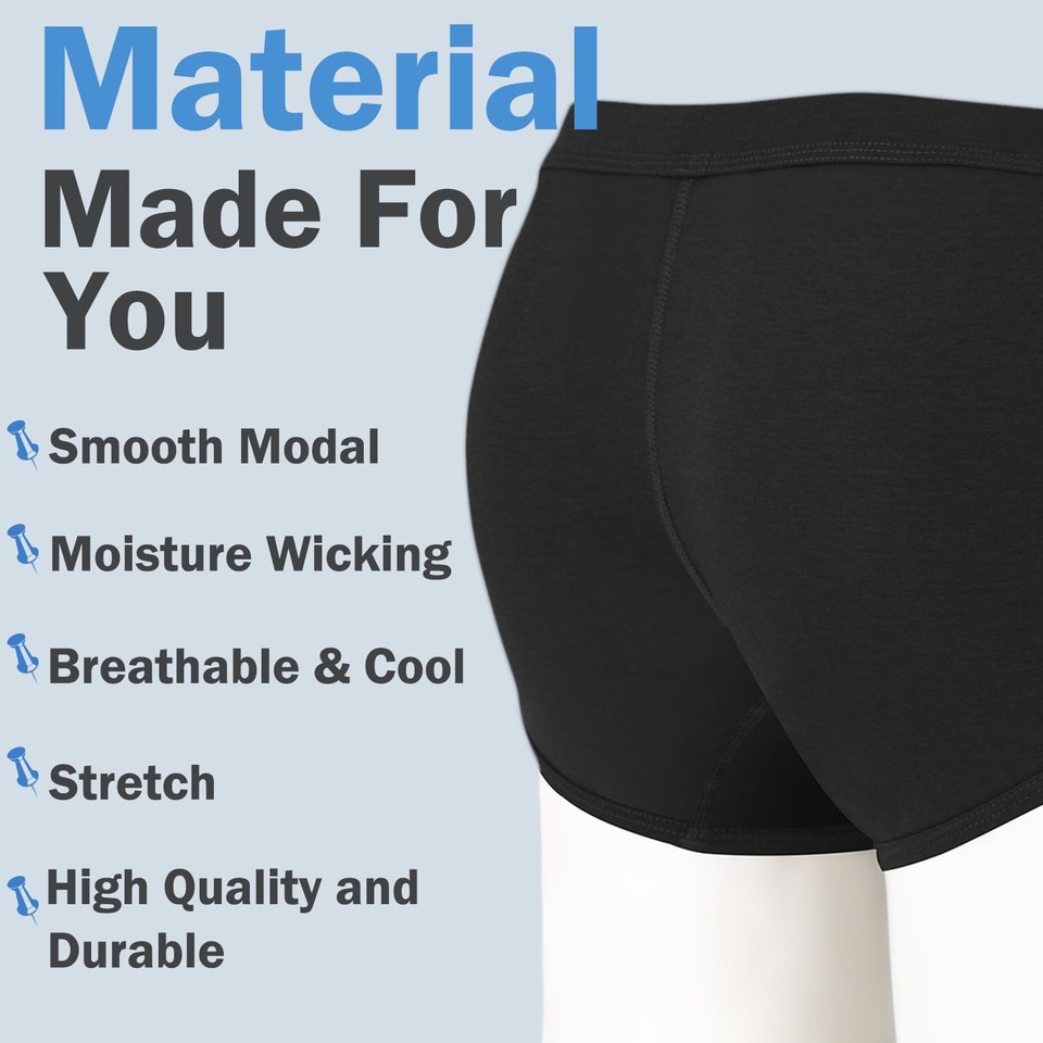 Sexy Underwear for Men Modal Pouch Trunks Boxer Briefs Breathable ...