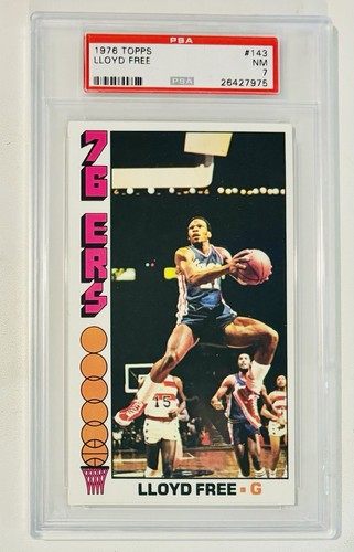 1976-77 TOPPS TALL WORLD B LLOYD FREE PHILADELPHIA 76ERS ROOKIE CARD RC ...