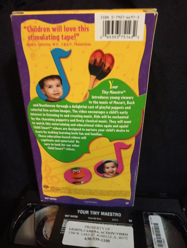 Your tiny maestro VHS CHILD SMART TESTED VG CHILDRENS 1999 FORMER ...