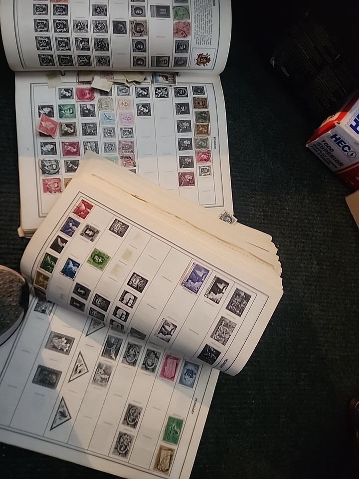 Vintage Ambassador Stamp Collection Album Stamps Inside WWII Lot Of 2 ...