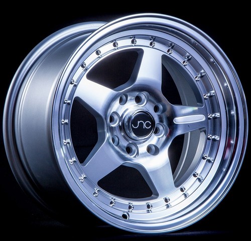 JNC Wheels Rim JNC009 Silver Machined Face 15x8 4x100/4x114.3 ET25 | eBay