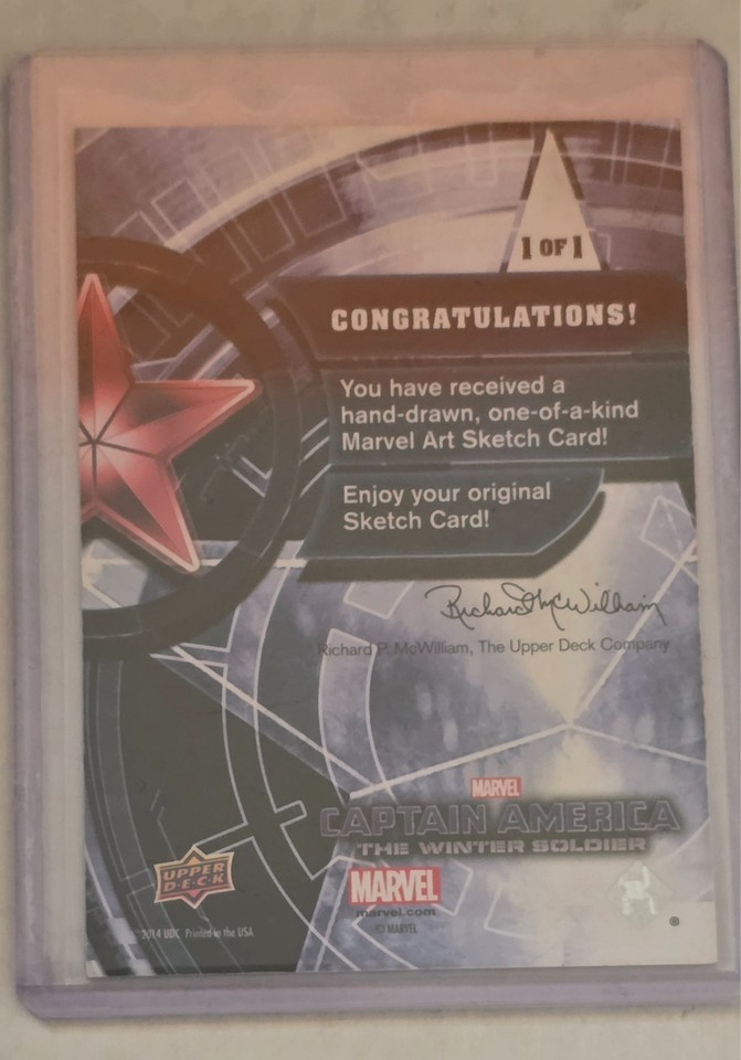 2014 Upper Deck Captain America Winter Soldier Captain America Marvel ...