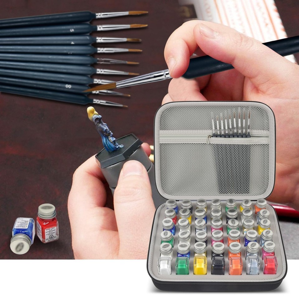 Model Paint Storage Case Compatible with Testors Paint Set Paints ...