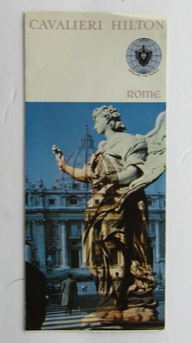 Travel Brochure For The Cavalieri Hilton Hotel Rome 1968 | eBay