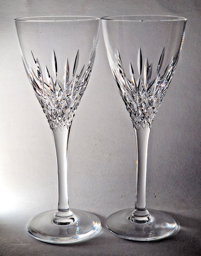 STUART CRYSTAL - MADISON - PAIR OF CLARET WINE GLASSES 21cm SIGNED | eBay