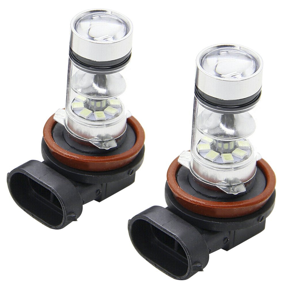 2x 8000K Ice Blue H8 H11 H9 100W LED Fog Light Headlight Bulb For Chevy ...
