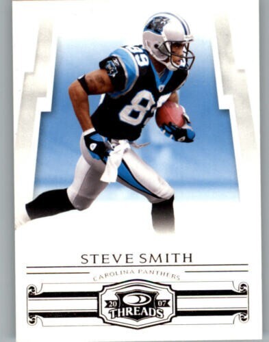 2007 Donruss Threads Football Card #8 Steve Smith | eBay
