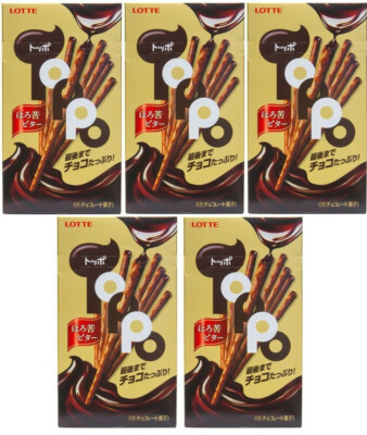 NEW! Lotte Toppo Japanese chocolate snacks x5 packs / Direct from Japan ...
