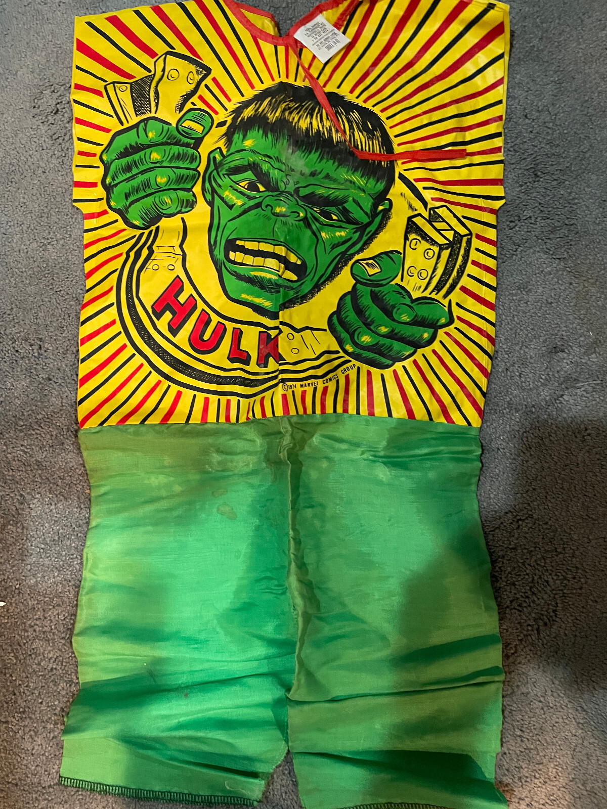 Vintage Ben Cooper Halloween Marvel Hulk Costume & Mask w/Box S (4-6 ...