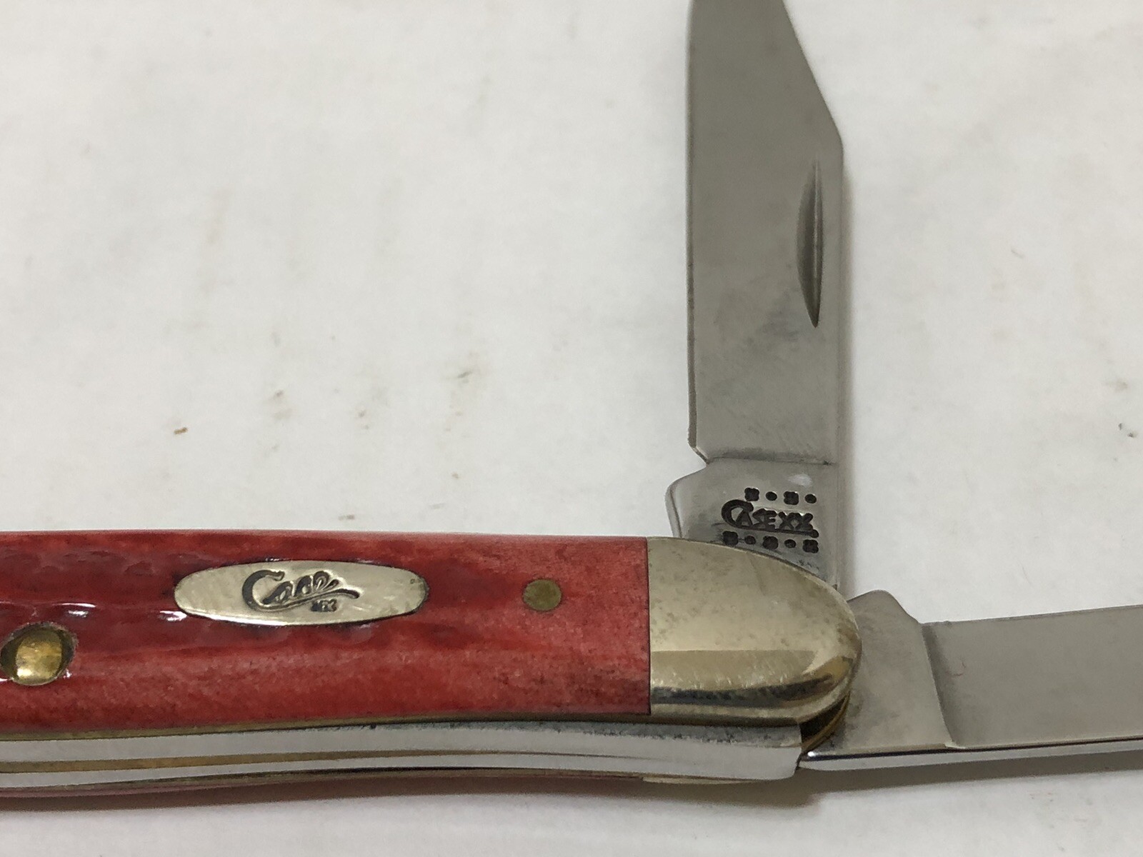 Vintage CASE XX 6318 SS Pocket Red Bone STOCKMAN Pocket Knife - UNUSED ...